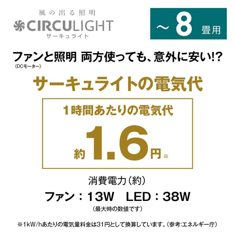 CIRCULIGHT(サーキュライト) EZシリーズ スイングモデル 8畳タイプ DCC-SW08EC【SH】 | DOSHISHA Marche