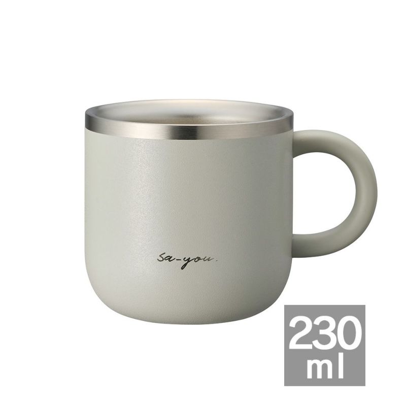 ON℃ZONE(オンドゾーン) 白湯専科マグ クイックプチ 230ml グレー OZSM230GY 【HO】 | DOSHISHA Marche